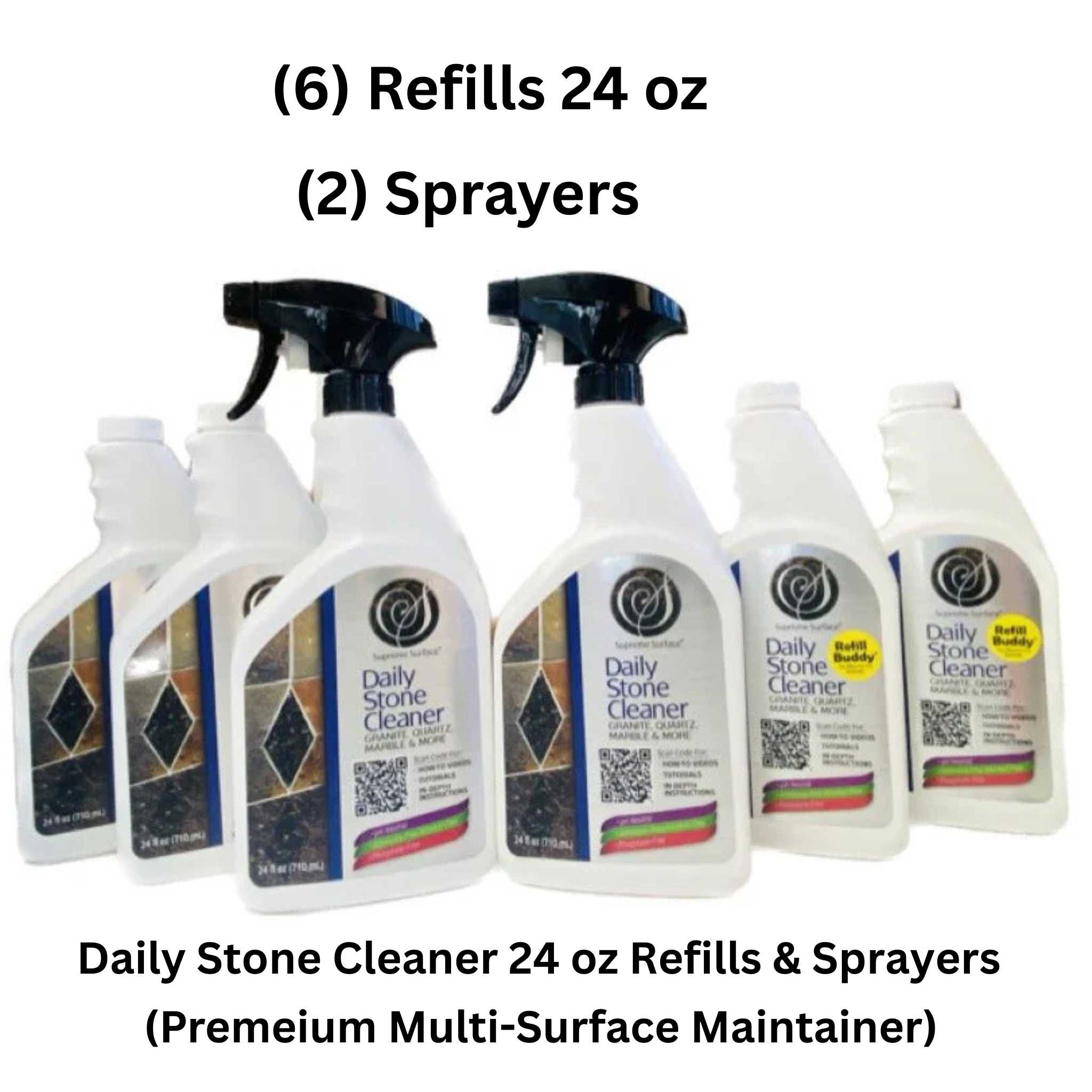 Shop Supreme Surface® Daily Stone Cleaner, 24 oz Spray + Refills